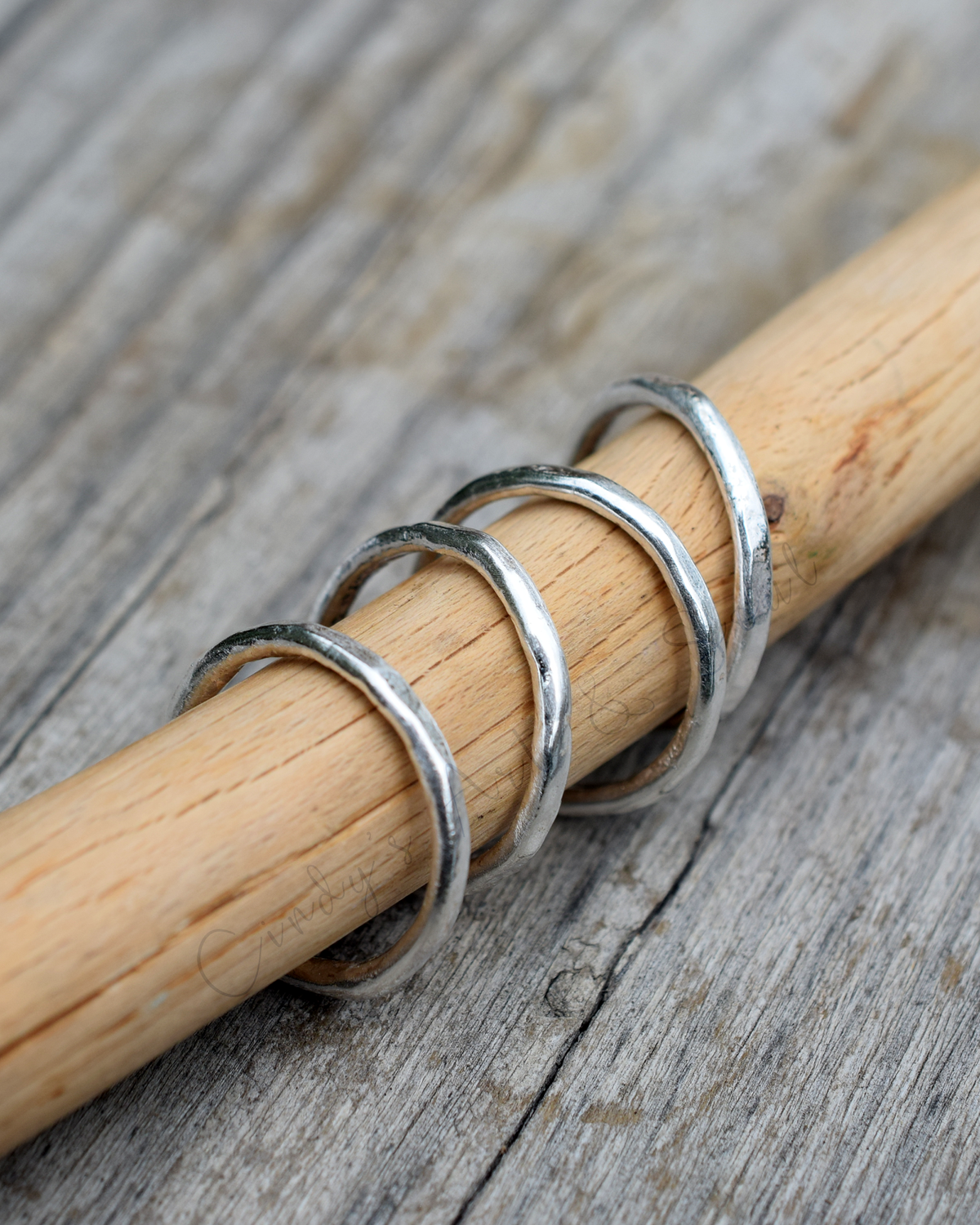Handmade Rings. Sterling Silver hand forged ring and ring sets. Also ...